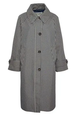 Barbour Nadine Checked Waterproof Car Coat