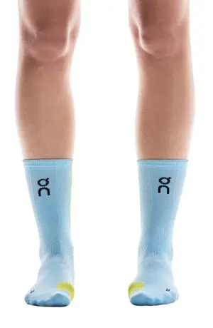 On Performance Run High Socks - Wash/lime