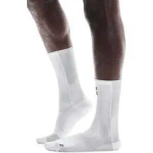 On Performance Run High Socks - White/ Glacier