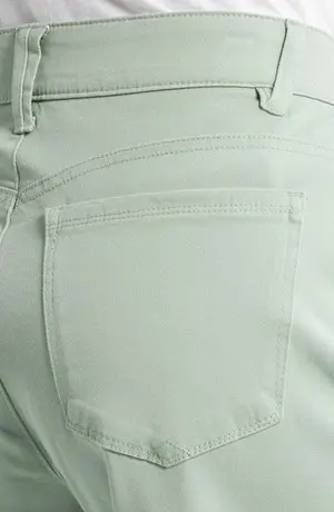 Wit & Wisdom High Waist Ankle Wide Leg Twill Pants