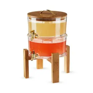 TWINE Outdoor Double Drink Dispenser - Clear