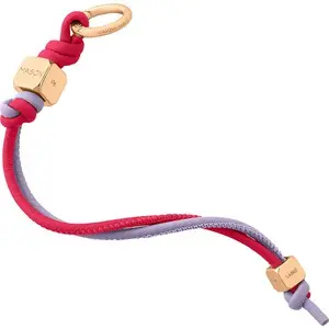 MAISON DE SABRE MAISON De SABRÉ Leather Wristlet Charm Fuchsia Lavender