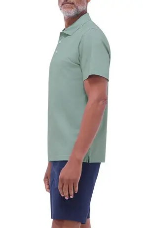 Bugatchi Vincent Ooohcotton® Double Knit Solid Polo - Menthol