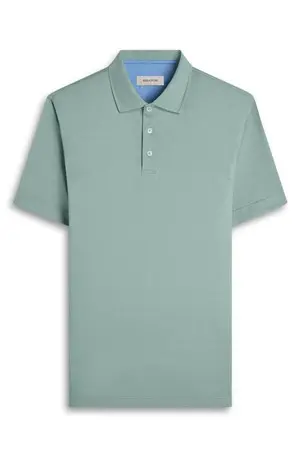 Bugatchi Vincent Ooohcotton® Double Knit Solid Polo - Menthol