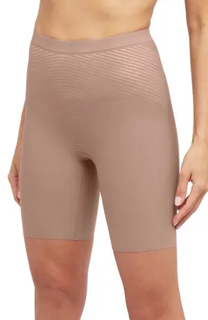 Spanx Spanxshape™ Invisible Cotton Blend Shorts - Cafe Au Lait