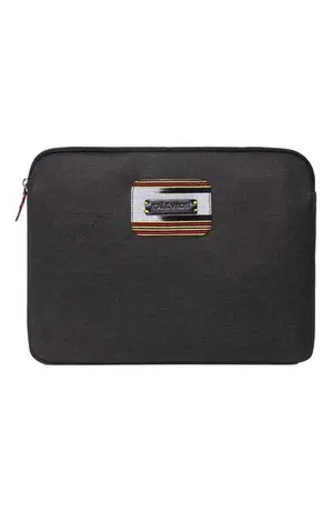 K'AI & VROSI Zipped Canvas Laptop Casefor 13" Black