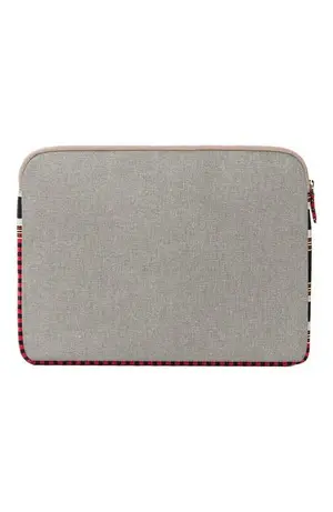 K'AI & VROSI Zipped Canvas Laptop Casefor 13 - Gray