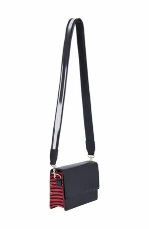 K'AI & VROSI Leather Structured Crossbody Bag