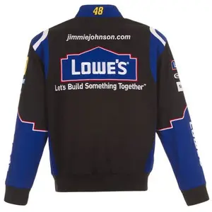 JH DESIGN Jimmie Johnson Lowe's Twill Driver Uniform Full-snap Jacket