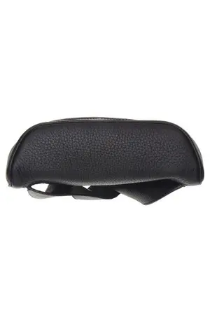 Dolce & Gabbana Deerskin Leather Belt Bag With Logo - Nero