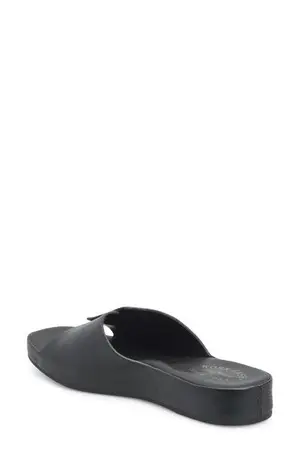 Kork-Ease® Mesa Slide Sandal - Black Leather