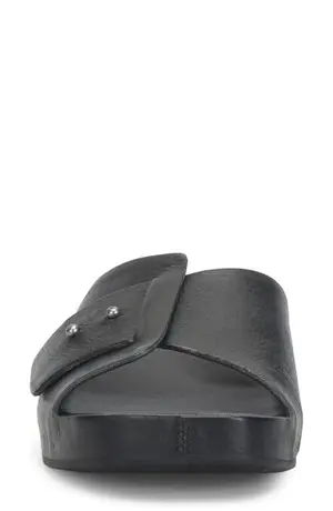 Kork-Ease® Mesa Slide Sandal - Black Leather