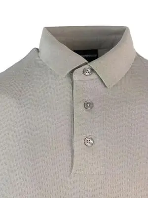 Emporio Armani Logo Polo Shirt - Neutrals
