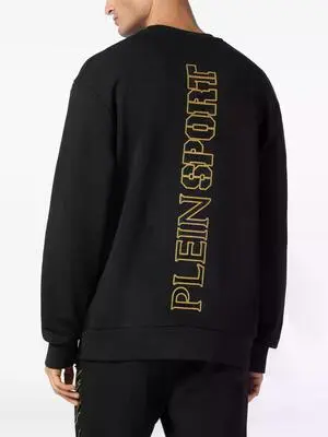PLEIN SPORT Cotton Crewneck Sweatshirt With Logo Detail