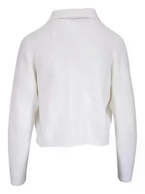 Brunello Cucinelli Ribbed Polo Top