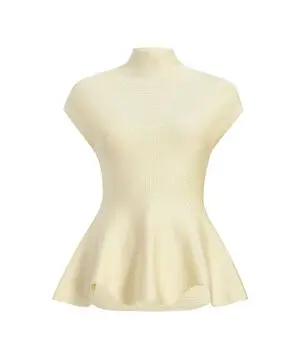Khaite Andra Knit Top Yellow