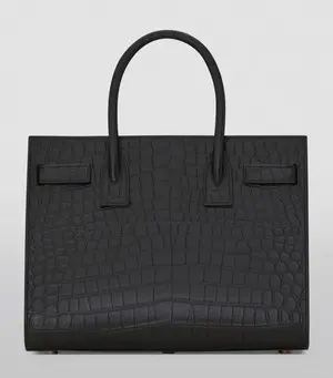 Saint Laurent Croc-embossed Sac De Jour