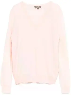 N.peal Phoebe V-neck Jumper - Pink