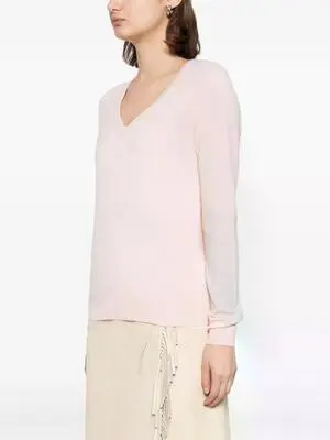 N.peal Phoebe V-neck Jumper - Pink