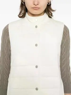 N.peal Button Through Quilted Gilet