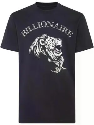 BILLIONAIRE Logo-print T-shirt - Blue