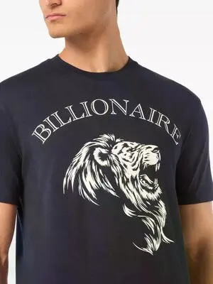 BILLIONAIRE Logo-print T-shirt - Blue