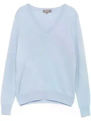 N.peal Phoebe V-neck Jumper - Blue