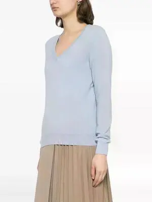 N.peal Phoebe V-neck Jumper - Blue