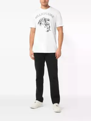 BILLIONAIRE Logo-print T-shirt - White