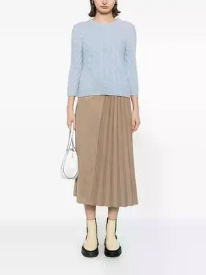 N.peal Emilia Cable Knit Jumper - Blue