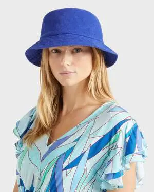 Vilebrequin Solid Terry Bucket Hat - Blue