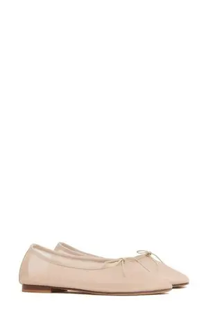 MANSUR GAVRIEL Mansur Gavriel Dream Mesh Ballerina Flat Beige