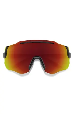 SMITH 135mm Chromapop™ Shield Sunglasses - Black / Chromapop Red Mirror
