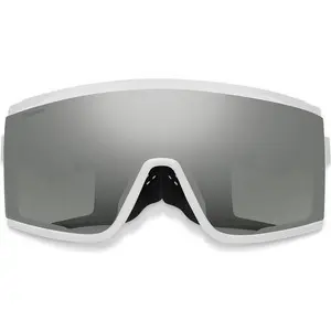 SMITH Optics Pursuit 148mm Chromapop™ Glacier Photochromic Polarized Shield Sunglasses - White / Chromapop Platinum