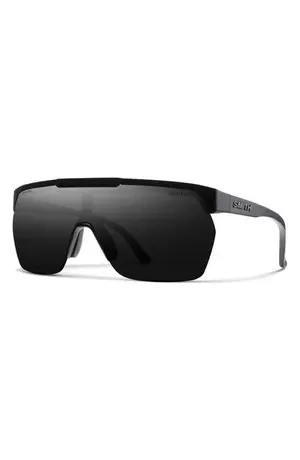 SMITH Oversized Shield Sunglasses - Matte Black / Chromapop Black