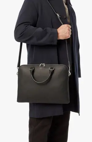 Shinola Leather Briefcase - Black