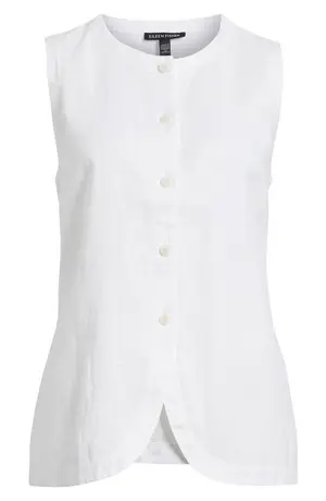 Eileen Fisher Organic Linen Long Vest