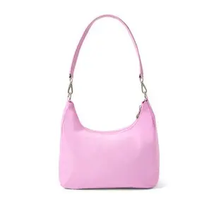 BAGGALLINI Coastal Flip Lock Half Moon Bag - Hibiscus Pink