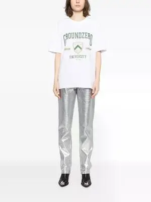 GROUND ZERO University Logo T-shirt - White