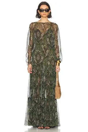 Saint Laurent Tiered Dresses