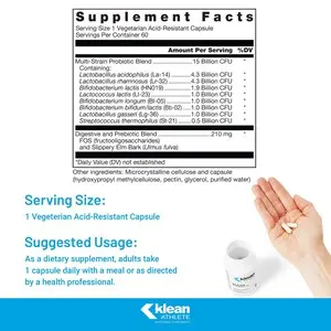KLEAN ATHLETE Klean Probiotic 60 Capsules