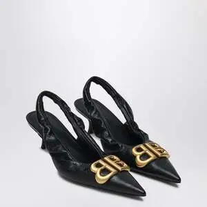 Balenciaga Monaco Slingbacks - Black