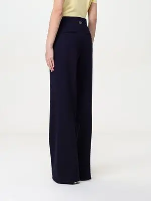 TWINSET Tailored High-waisted Wide Leg Trousers - Blue