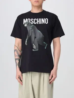Moschino Cotton T-shirt With Logo Black