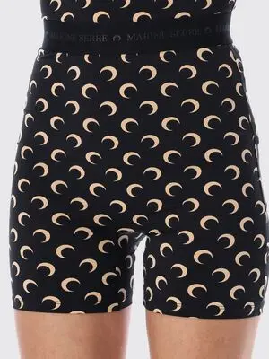 MARINE SERRE Printed Jersey Cycling Shorts - Black