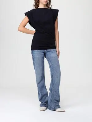 Isabel Marant Étoile Top With Draped Detail - Black