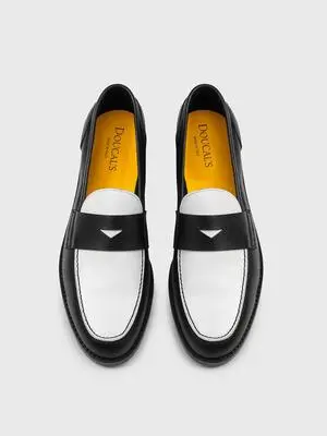 DOUCAL'S Two-tone Loafer - Black