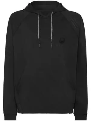 PLEIN SPORT Logo-patch Hoodie - Black