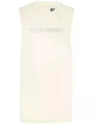 PLEIN SPORT Reflective Tank Top - Grey