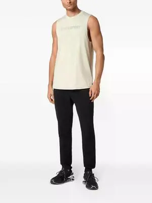 PLEIN SPORT Reflective Tank Top - Grey